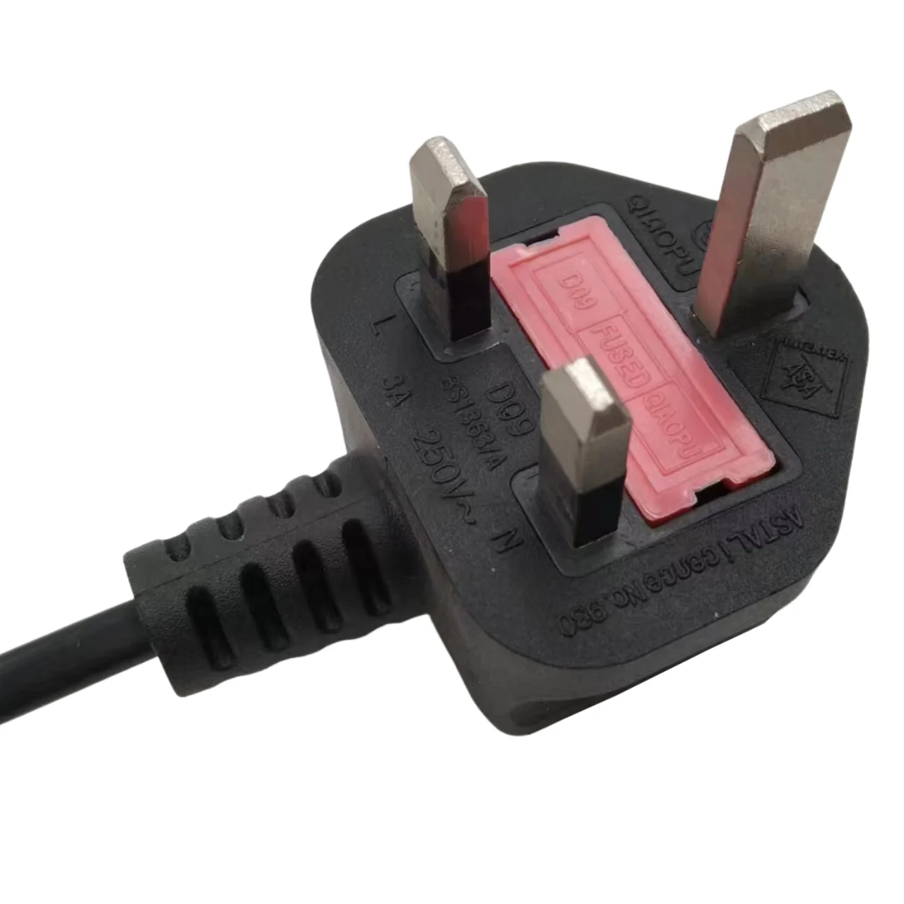 3a 250v British Plug To Iec C7 Power Cord - Buy British Plug To Iec C7 ...