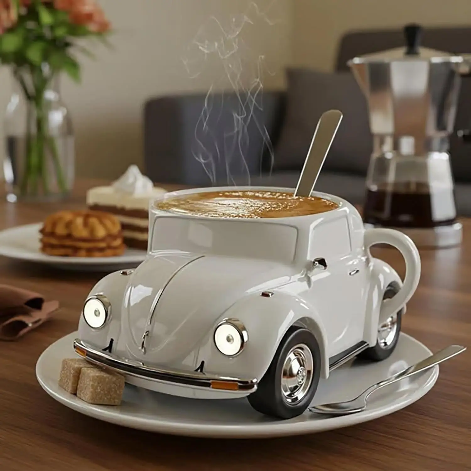 New Creative Mustard Shaped Synthetic Resin Coffee Mug Modern Beetle ...