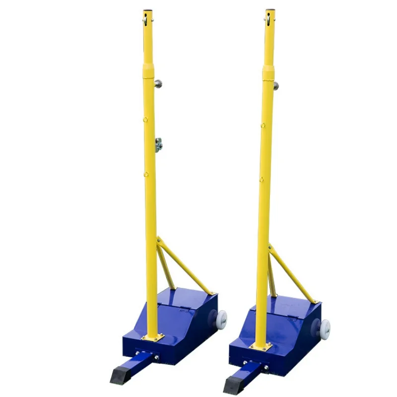 Cement Counter Steel Portable Badminton Net Stand With a Moving Wheel ...