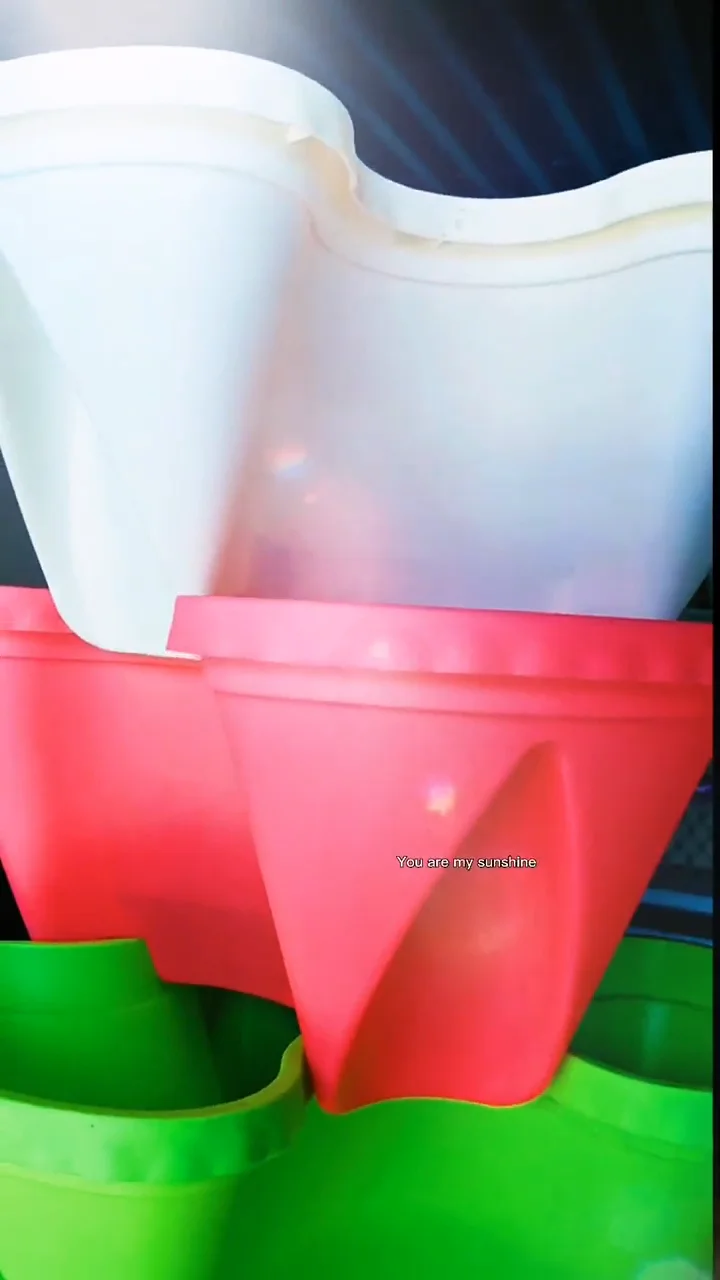 Flower Herb 5-tier Self Watering Stacking Planting Pot Tower Plastic ...