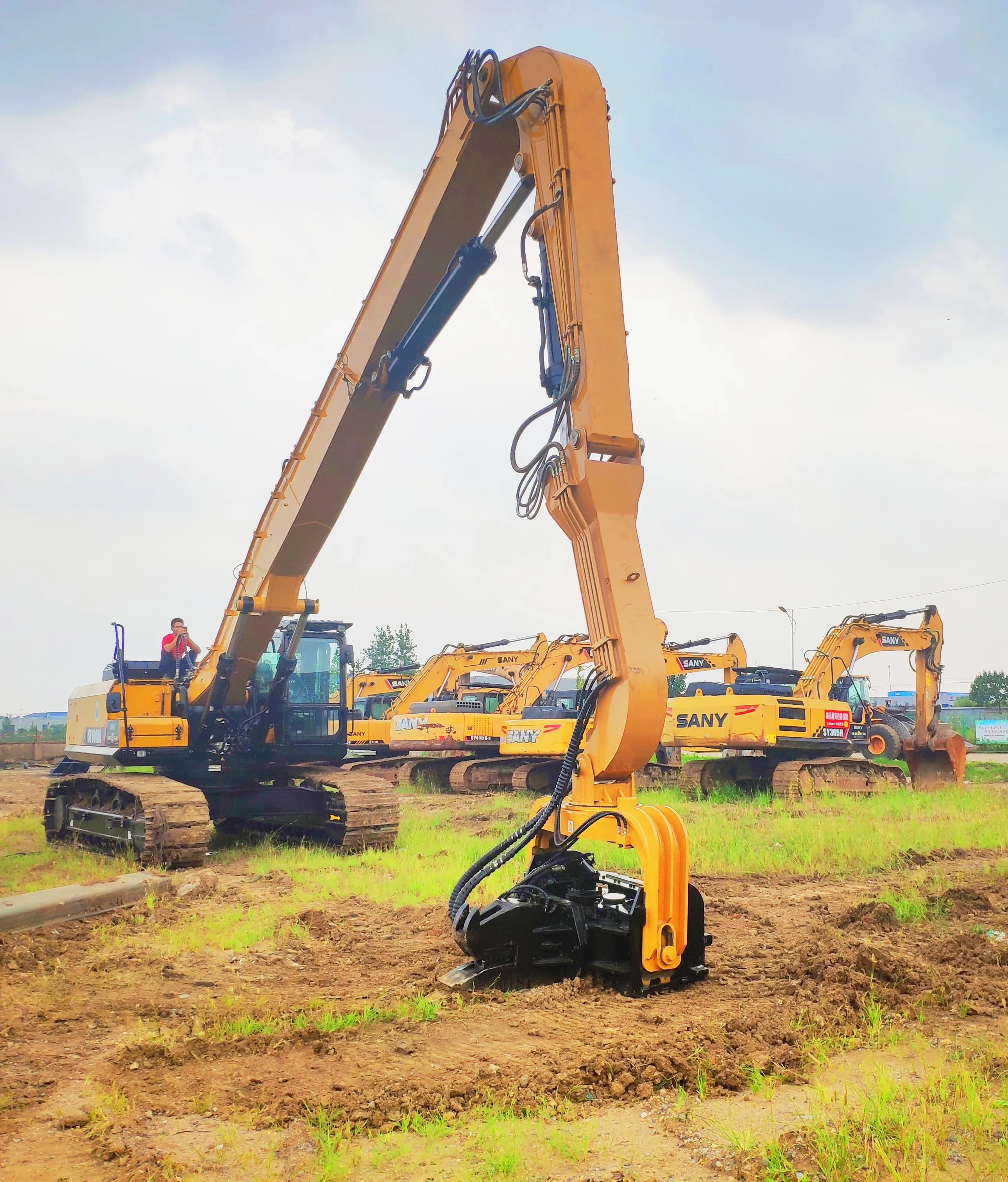 Hydraulic Vibro Pile Hammer & Pile Extractor for Excavators