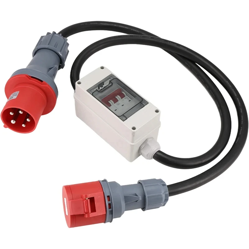 32a Male To 16a Female Cee Adapter,3-phase 400 V 5-pin High Current ...