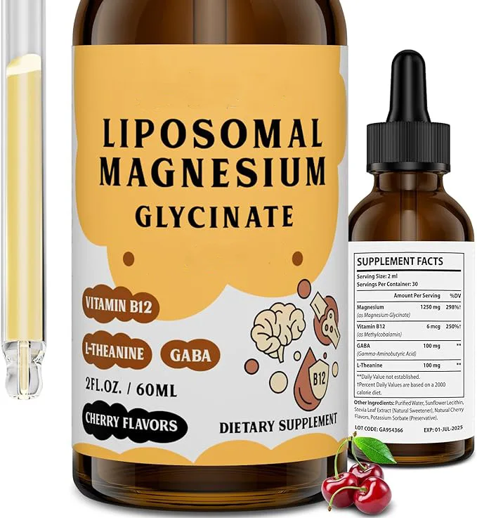 OEM Liposomal Magnesium Glysinate Liquid Drops Liposomal Chelate ...