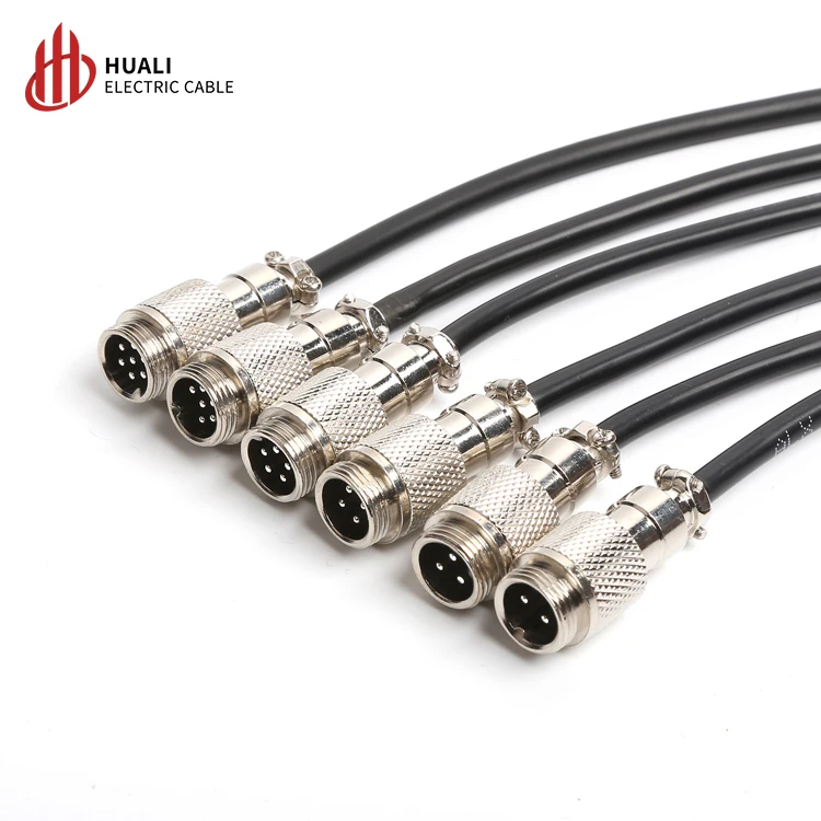 Aviation Plug With Wire Connector Single Male Female Pair Connector ...