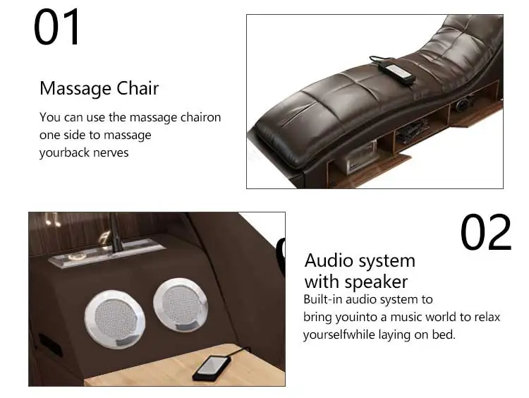 Modern Smart Multifunction Bed - Adjustable & Comfortable