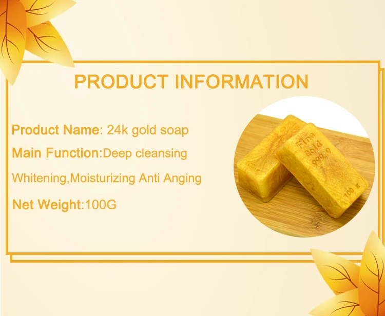 24K Gold Harmony Shampoo Bar - Natural Whitening Soap