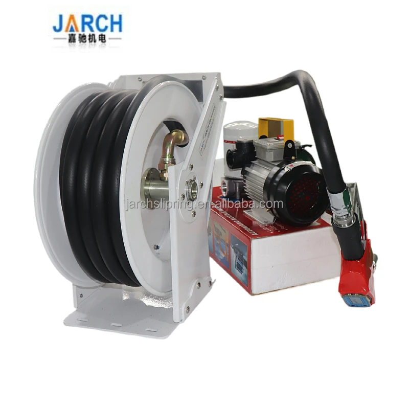 Auto Rewind Retractable 25mm 50mm Motorized diesel Fuel Hose Reel with ...