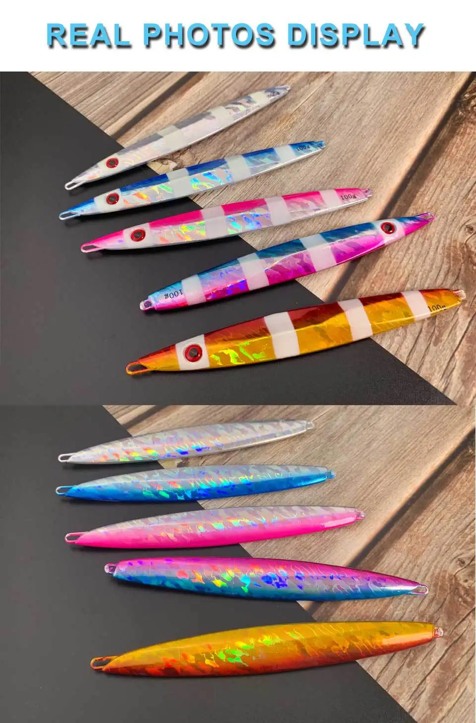 300g Oem 3d Eyes Sinking Jigging Lure Saterwater Jigs Deep Diving ...