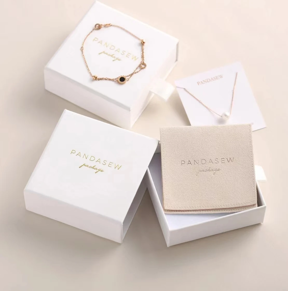 Luxury Jewelry Set Gift Packaging Box with Custom logo Jewelry Paper ...