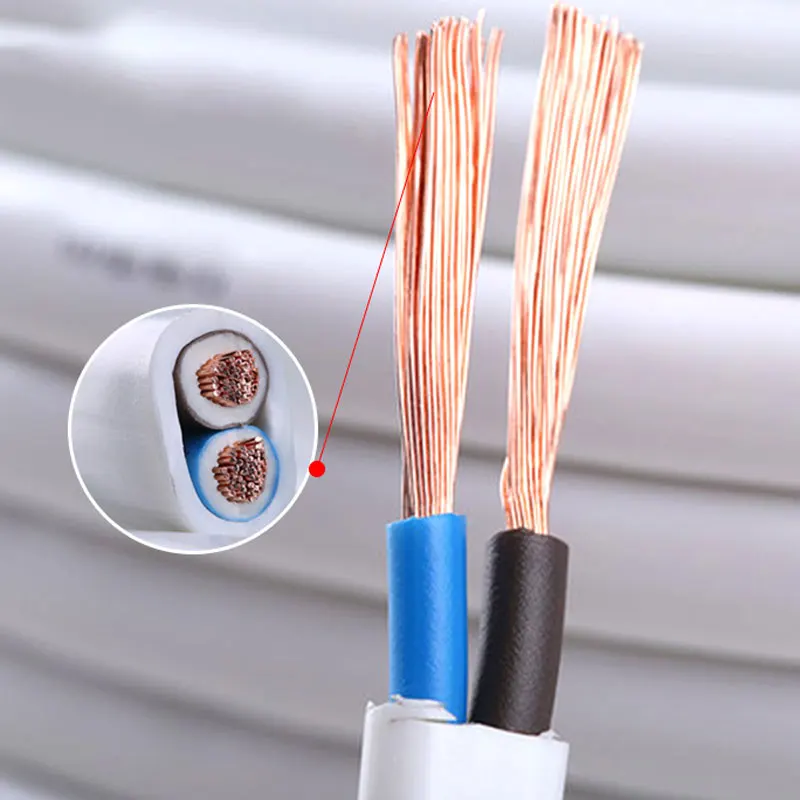 Iec Ccc Certified Rvvb Flat Line 1.5 / 4 / 6 / 10mm2 Wire Polyvinyl ...