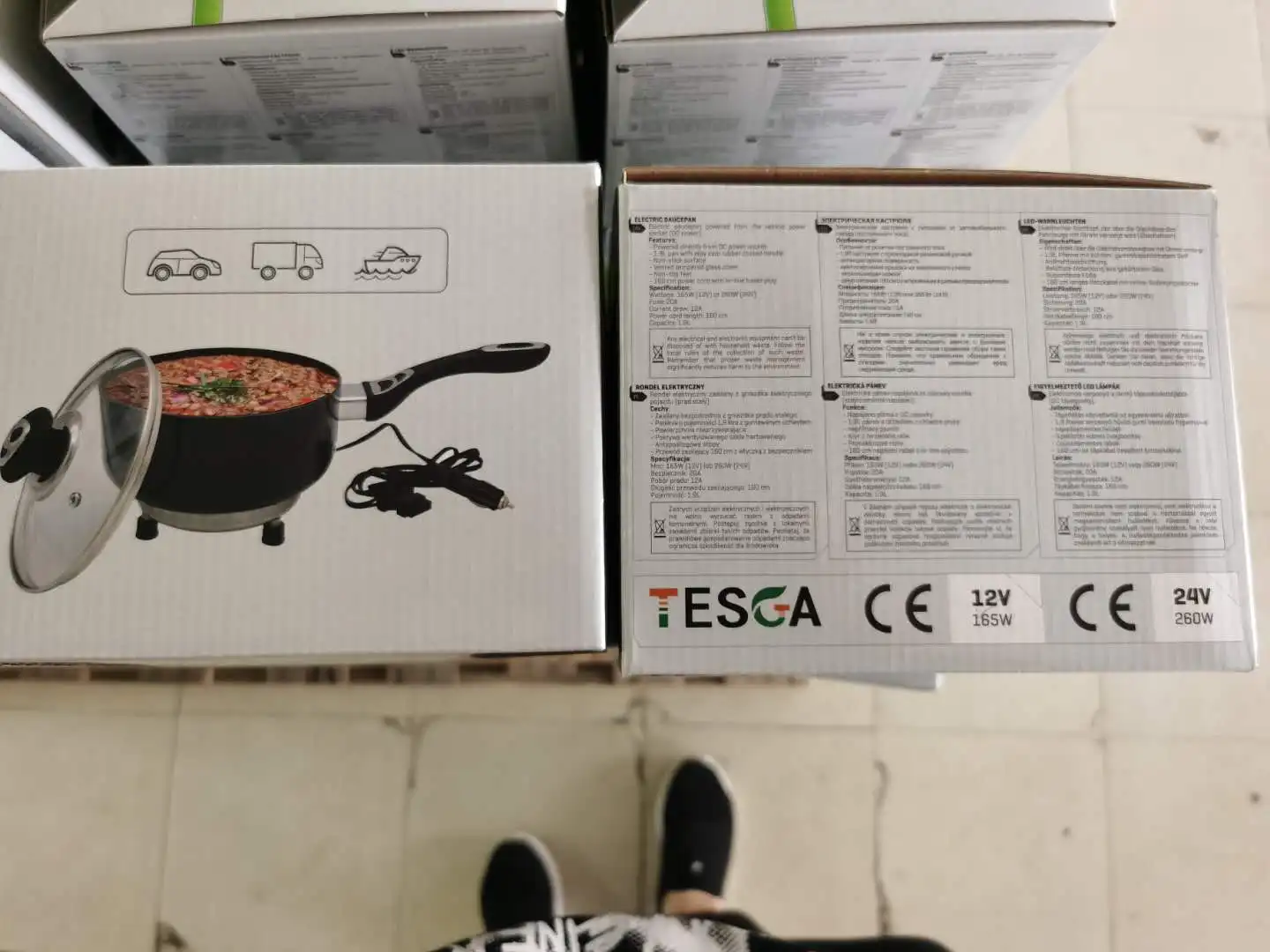 12v Dc Solar Cooker Non-stick Coating Pan Powered With Battery ...