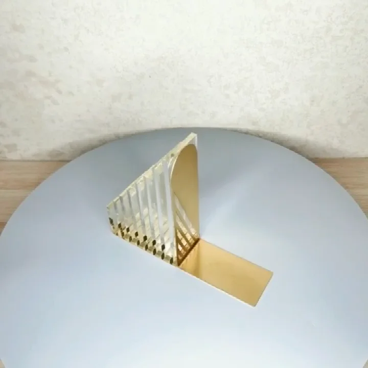 Modern Style Transparent Acrylic Folding Open Book Stand Holder For ...