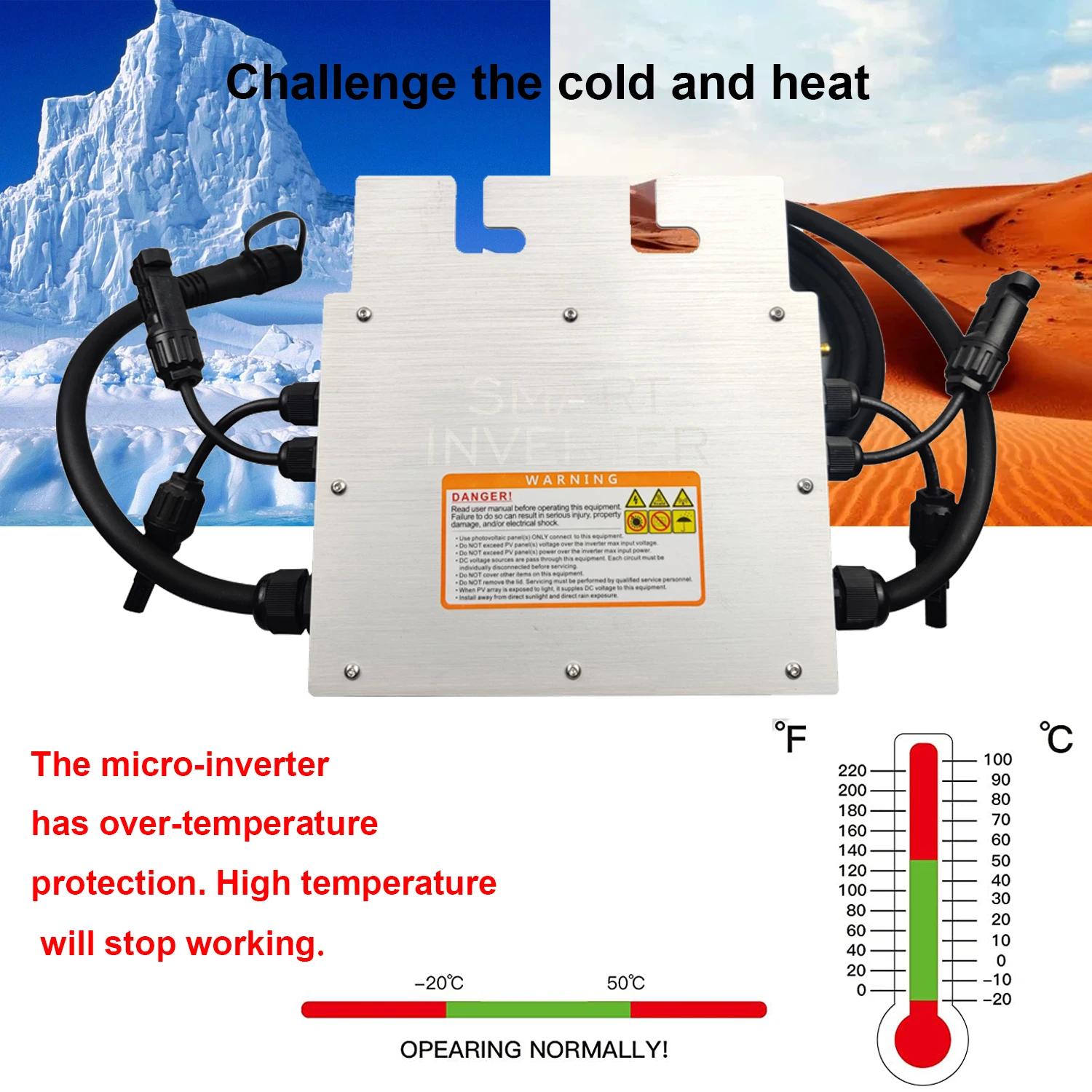 Northern Electric Power Nep Microinverter Solar Micro Inverter 300w ...