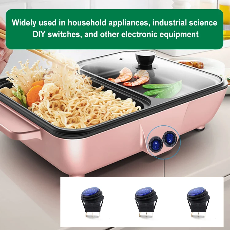 T125 55 1e4 250v 21*15 Mini White Led On-on R11 T105/2 Pin 16a 250v 3 ...