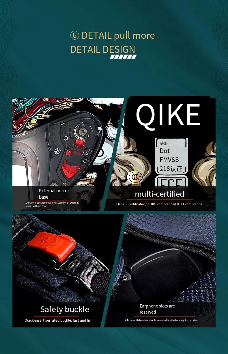 Smart Motorcycle Helmet with Integrated Camera - High-tech