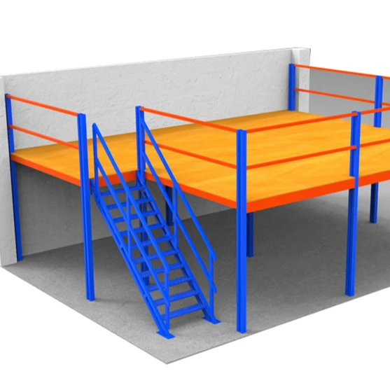 Attic platform shelving custom steel structure heavy duty attic ...