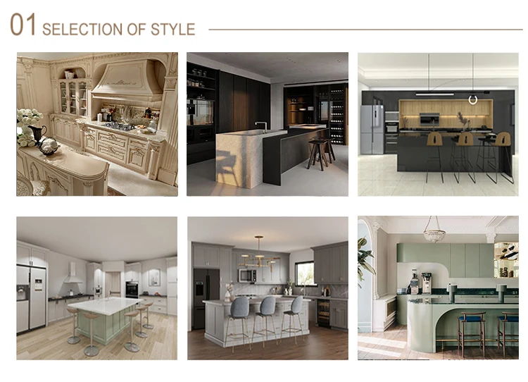 Rta Factory Design Modern Hdf Mdf Solid Wooden Integrated Kitchen ...