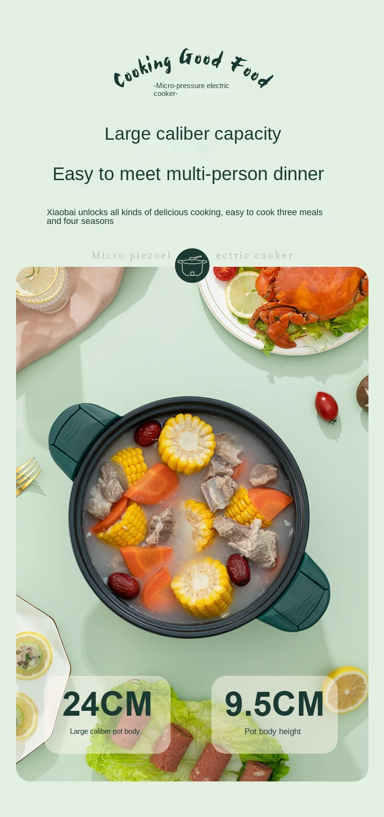 Kitchen Non Stick Home Restaurant Use Cookware Pot Induction Low ...