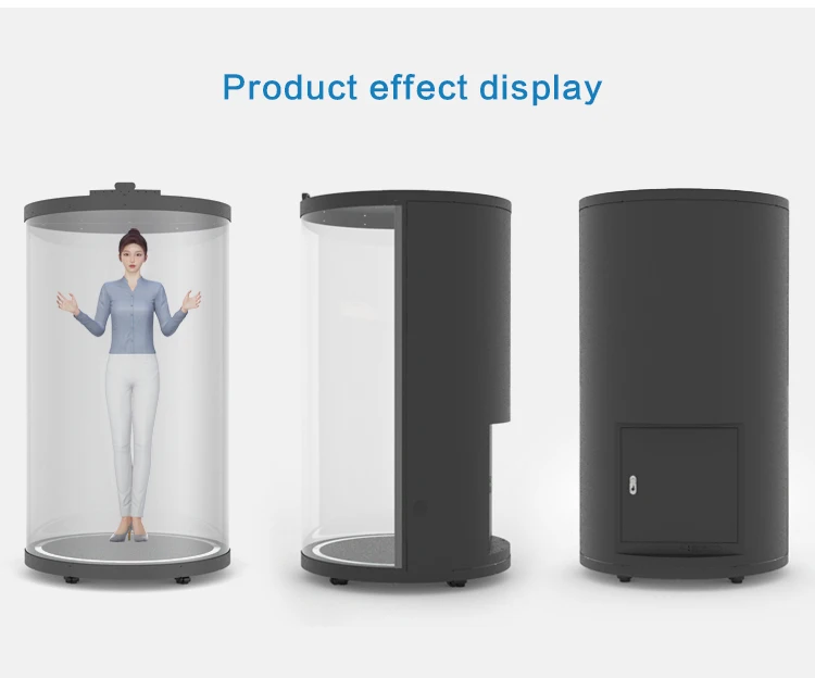 75 Inch Interactive Hologram Greeter Speaker Projector for Digital ...