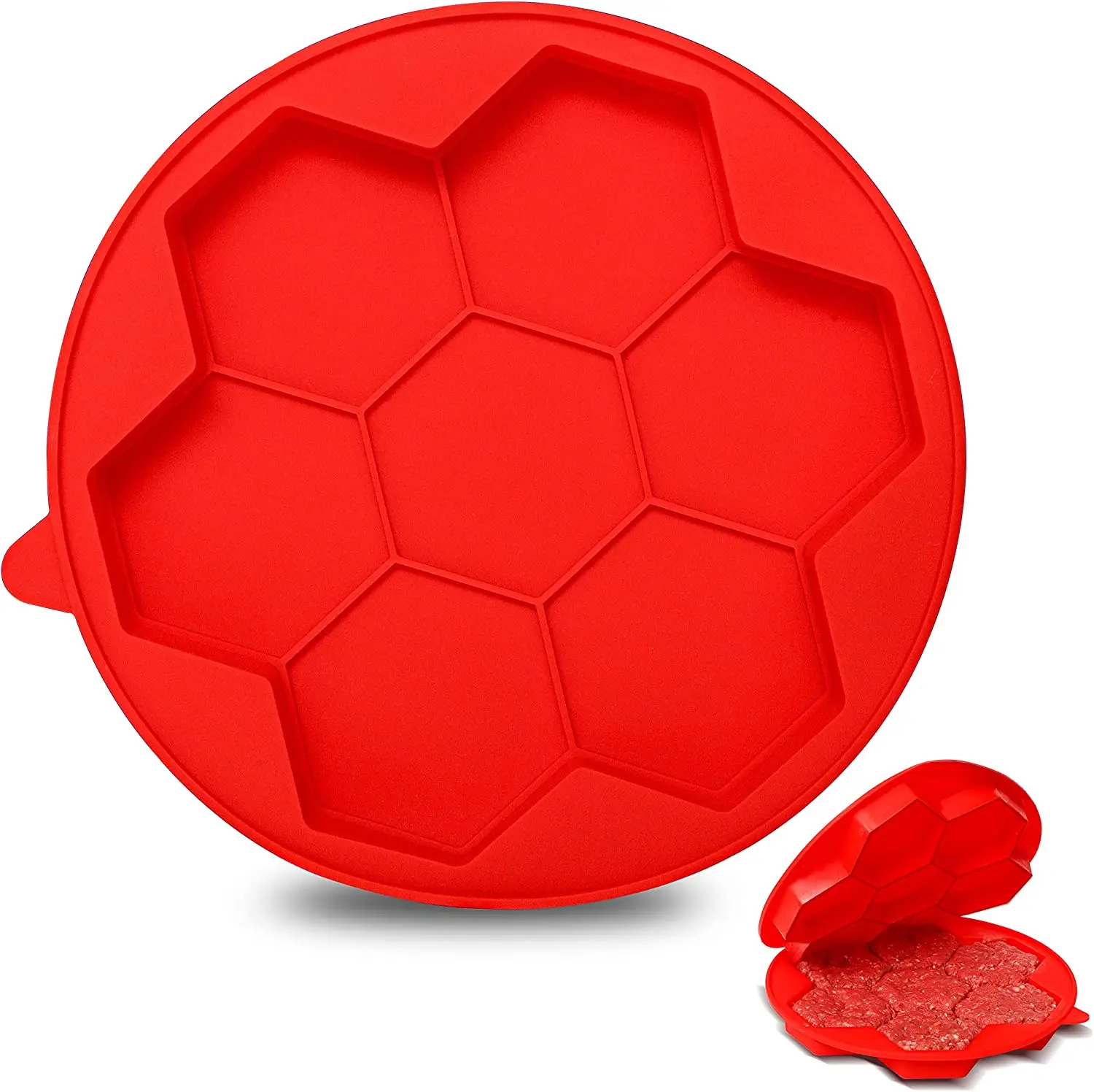 Natural Edible Silicone Mold Creative Diy Hamburger Patty Setting Mold ...