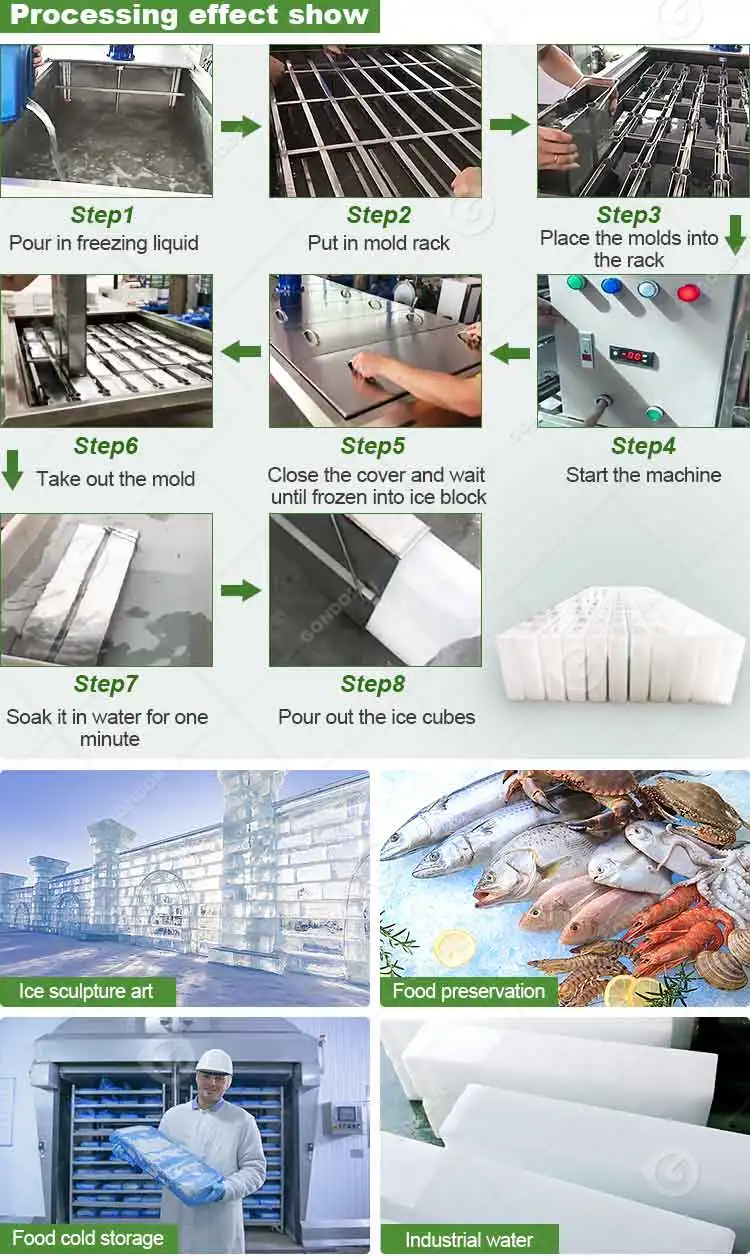 Commercial Solar Powered Ice Block Maker - 1 Ton Capacity