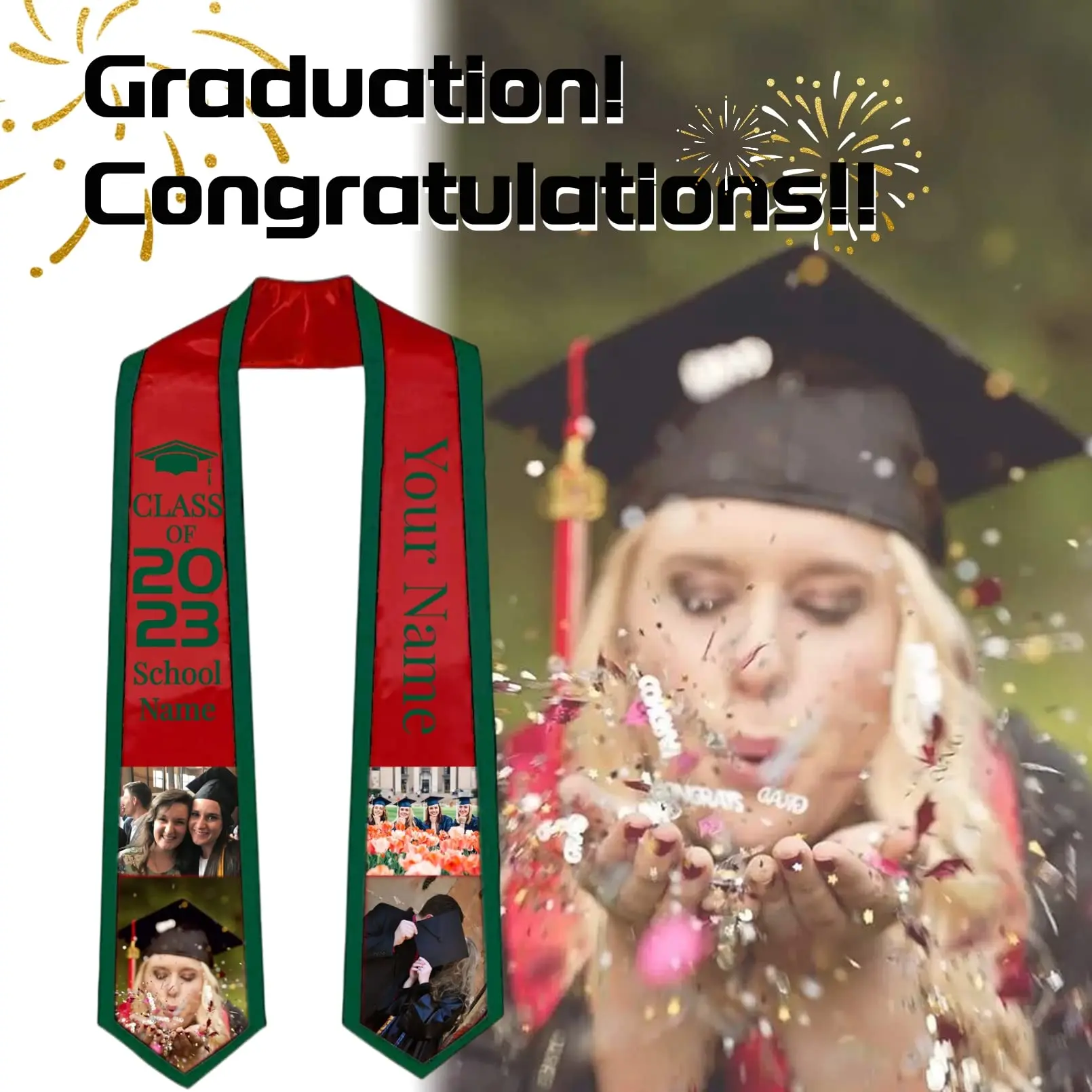 Customize Graduation Stoles with Sublimation Blanks