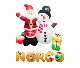 Customized Inflatable Nutcracker Soldier Outhouse Christmas Decoration ...