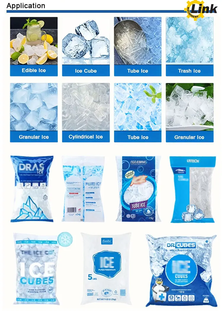 Automatic Ice Cube Block Candy Pop Tube Packing Machine with 1kg 2kg ...