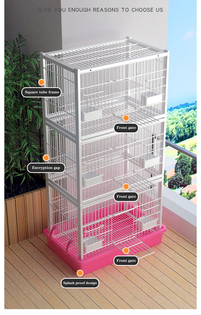 Luxury Breeding Bird Cage For Sale Multilayer Movable Splice Gentoo ...