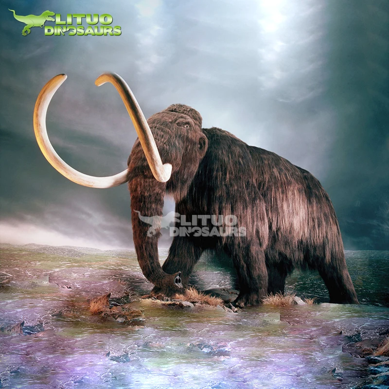 Alibaba.com: Animatronic Prehistoric Mammoth Model with realistic movement and durable ...