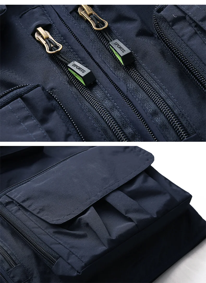 Mens Summer Plus Size Fishing Vest Jackets Fishman Outdoor Sports ...