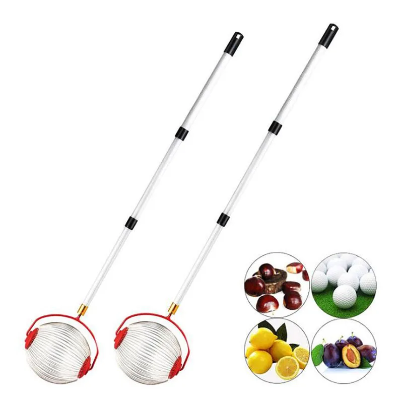 Telescoping Long Handle Nut Gatherer Fruit Picker Collector Nut Catcher ...