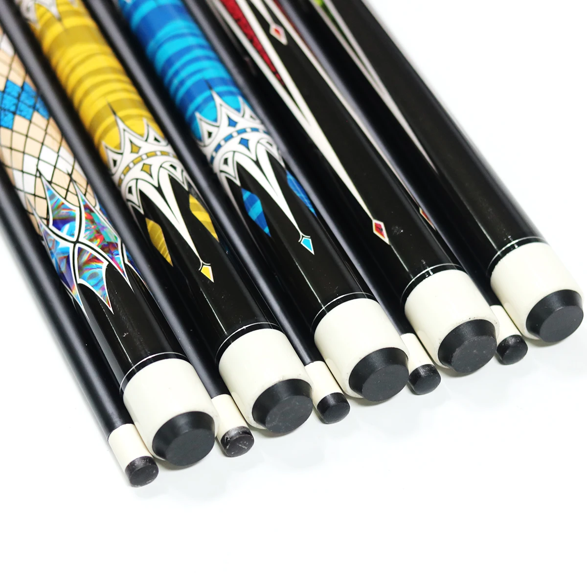 Premium Wood Billiard Cue - 57" Carbon Coated Shaft