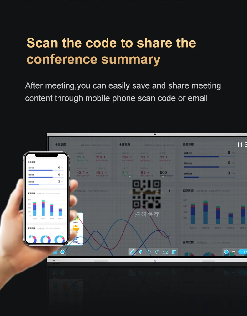 Educational Equipment Interactive Whiteboard Smart Touch Screen Board ...
