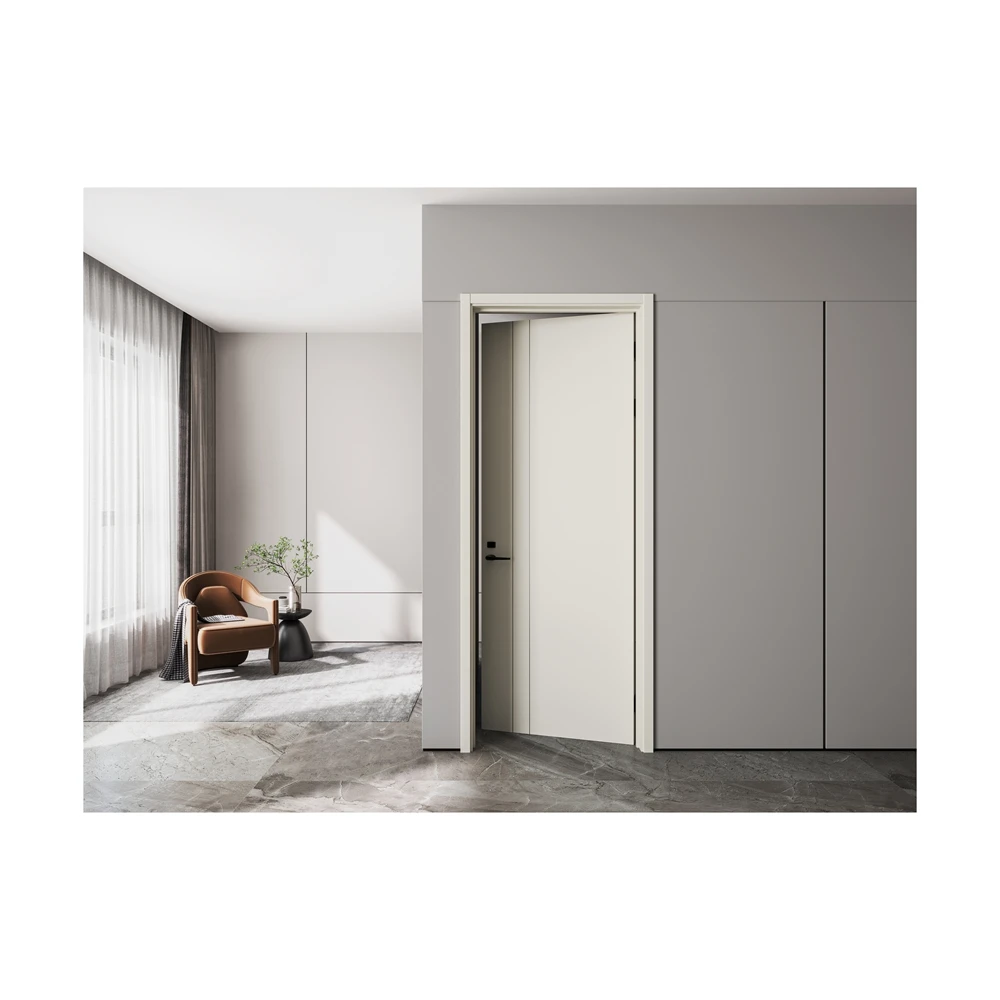 China Custom Made Modern Design Solid Wood Flat Panel Doors For Bedroom ...