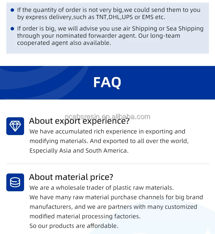 High Rigidity Transparent ABS Resin MABS 920 555 Granules