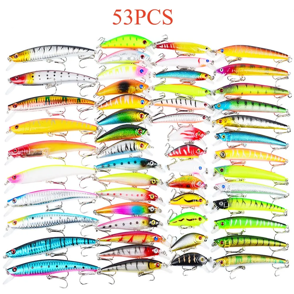 New Fishing Lures - Hard Baits Minnow Wobbler Kits
