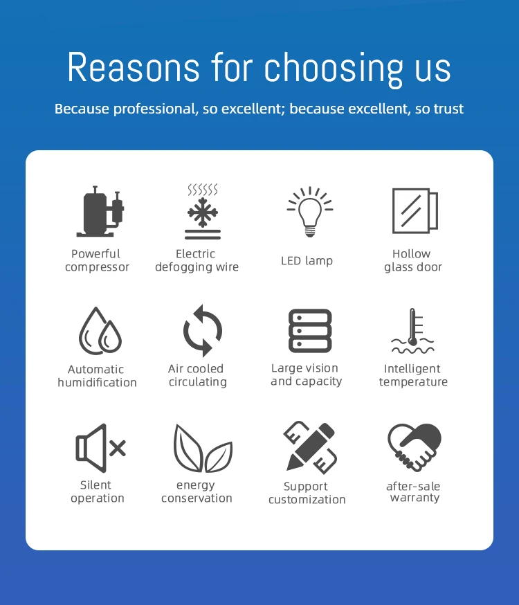 Low Temperature Store Cake Showcase Chiller - Upright