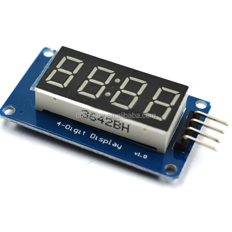 4 Bits Tm1637 Red Digital Tube Led Display Module With Clock - Buy Led ...