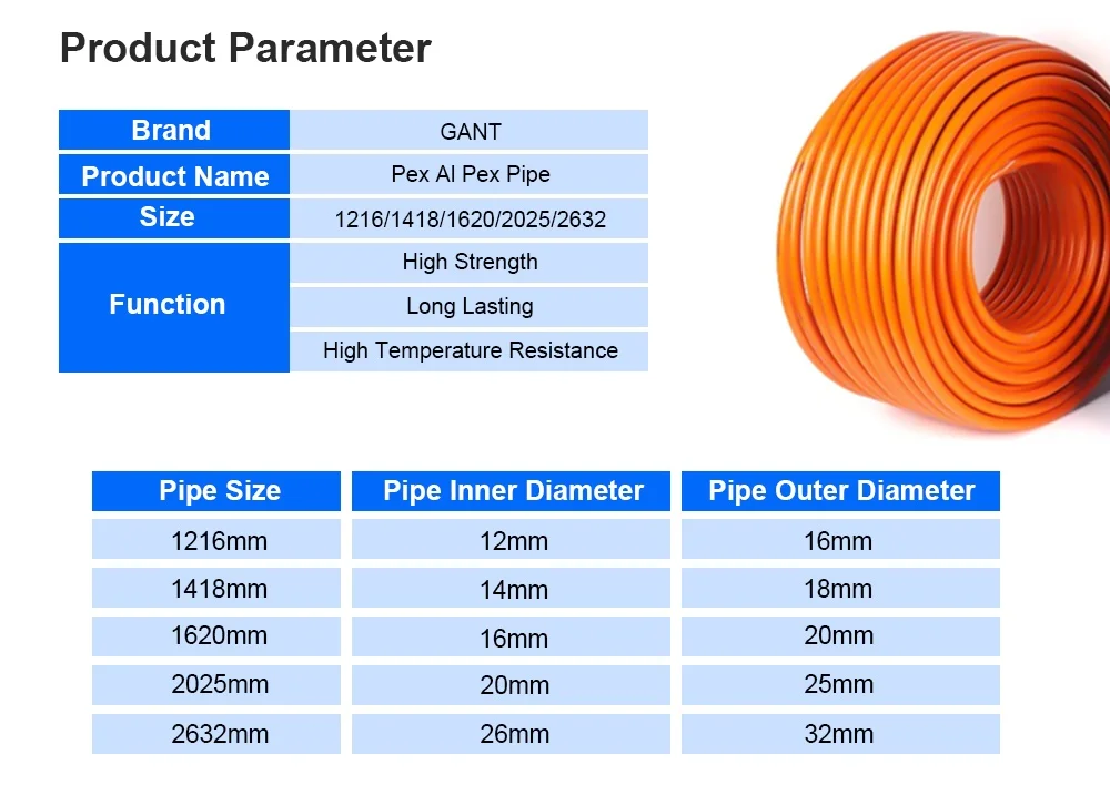 Flexible Tube Hot Water Pex Aluminum Composite16mm Pex Pipe Pex Plumbing Pipes For Sale - Buy ...