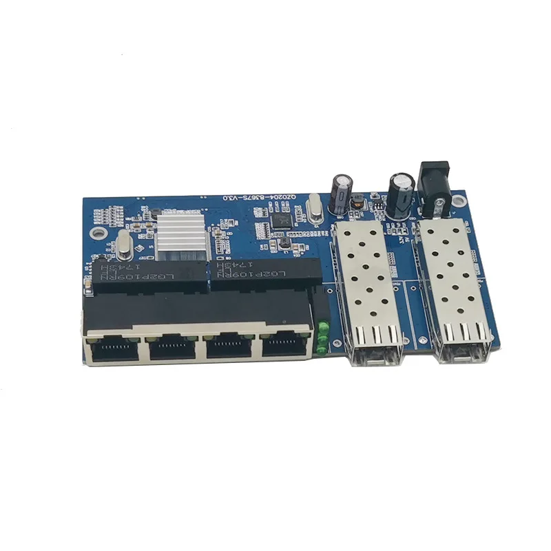 6 Port Gigabit Sfp Switch Module Industrial Switch Ethernet Gigabit Network Switch Pcba /board ...