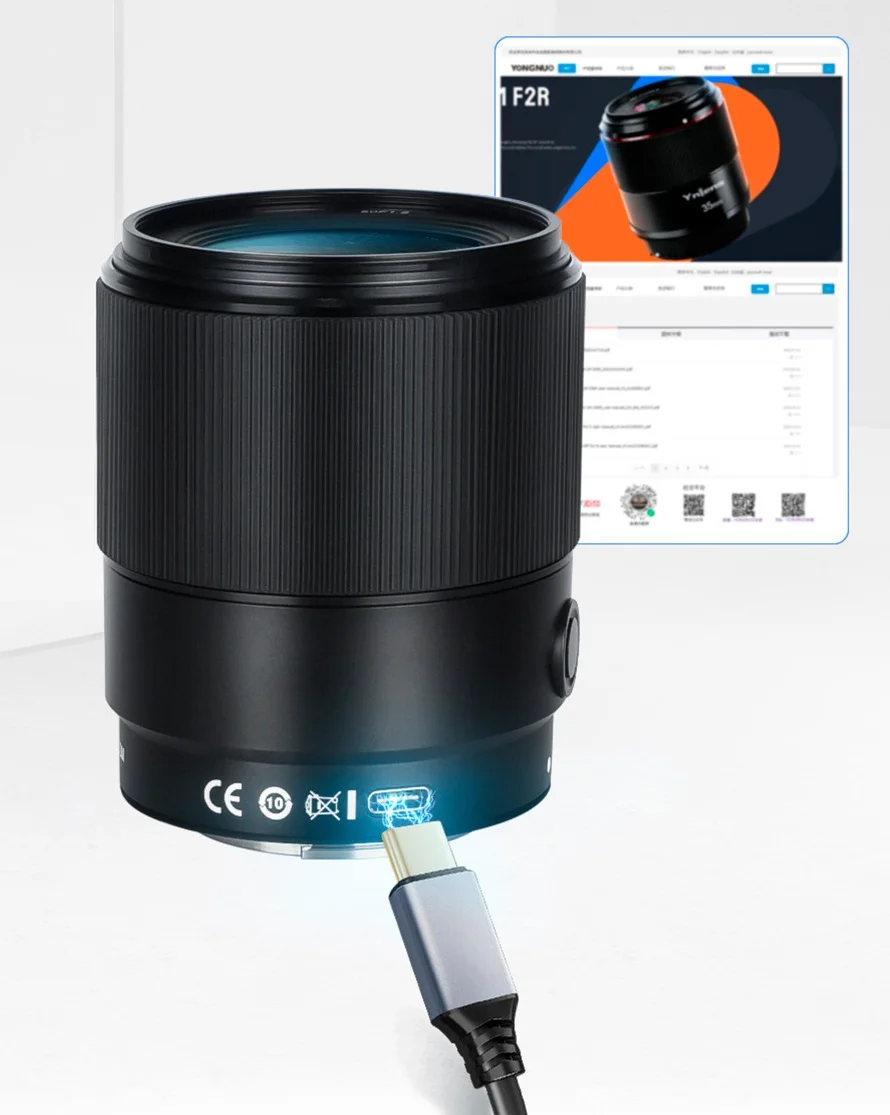 Yongnuo Ynlens Yn50mm F1.8s Da Dsm Camera Prime Lens Auto/ Manual Focus ...