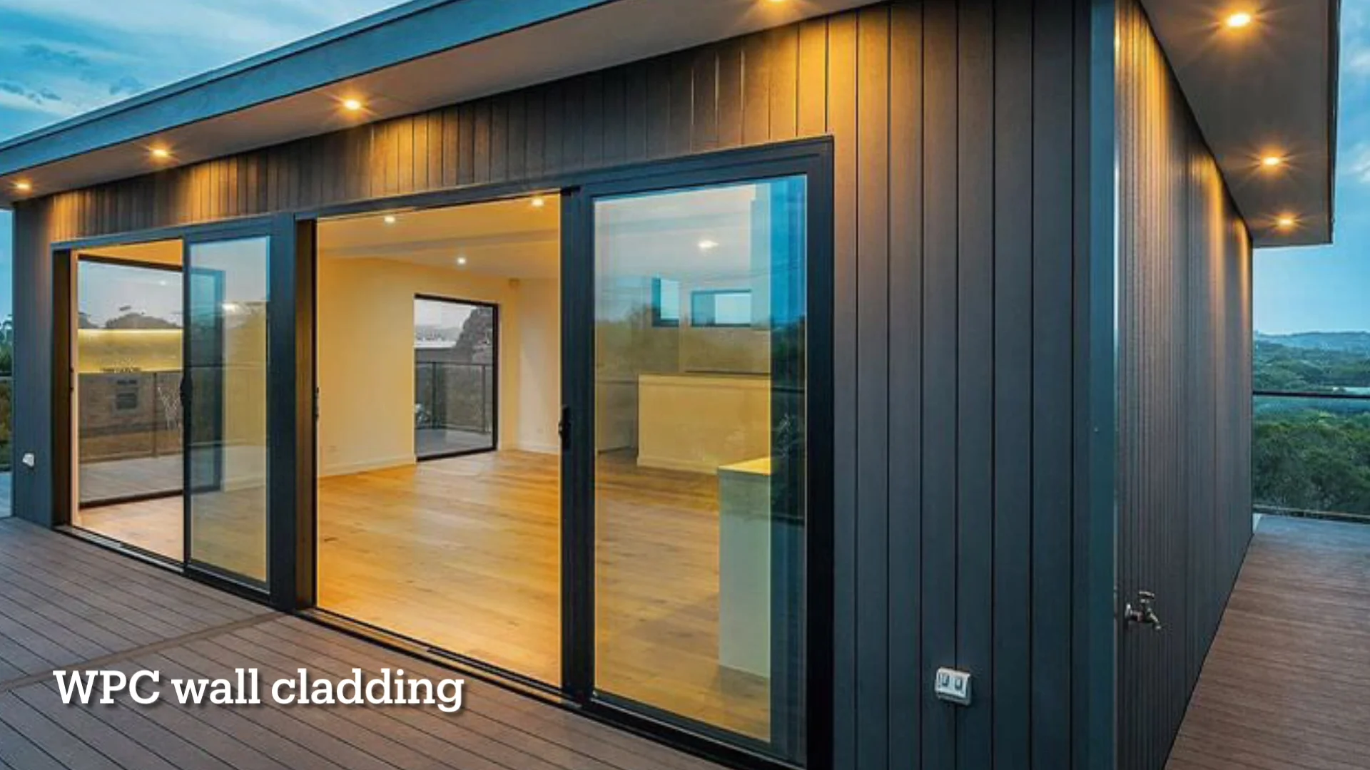 Fluted Wall Panel Exterior Siding Co-extrusion External Wpc Cladding ...