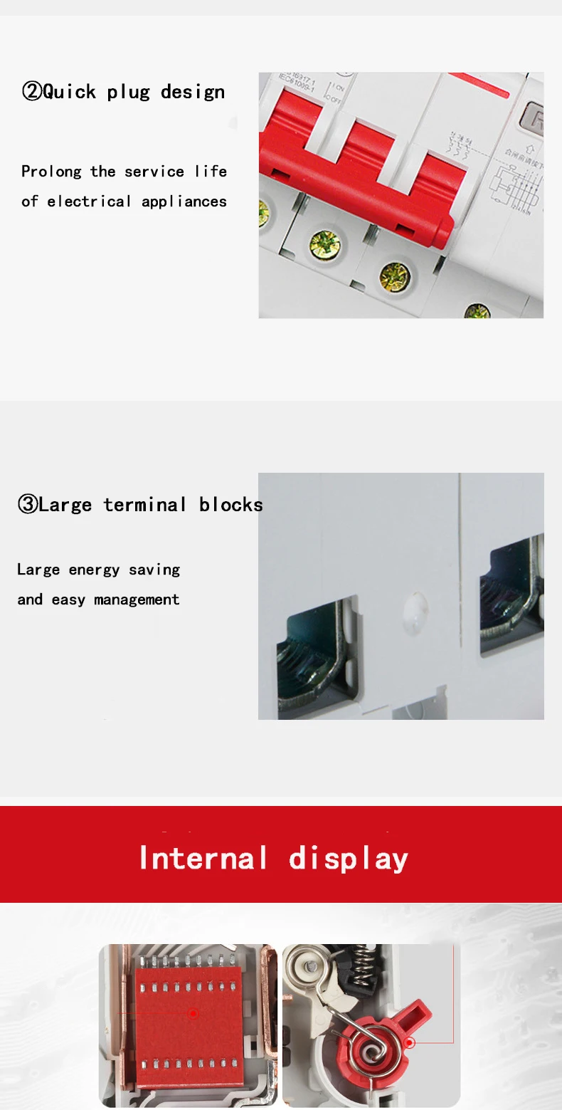 DELIXI DZ47SLE Circuit Breaker - 4 Pole 63A Earth Leakage