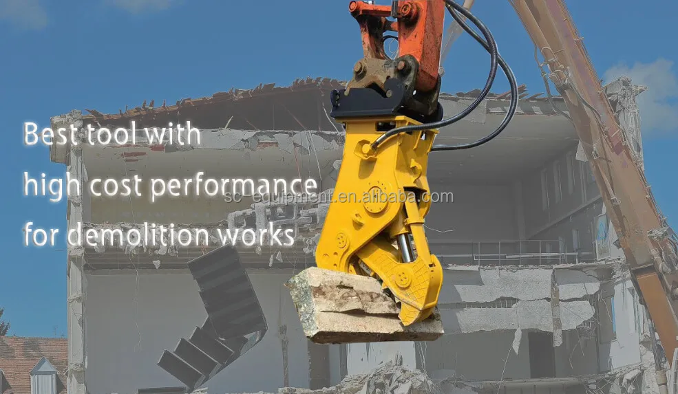 Hydraulic Demolition Rotary Shear Pulverizer Concrete Crusher - Buy ...