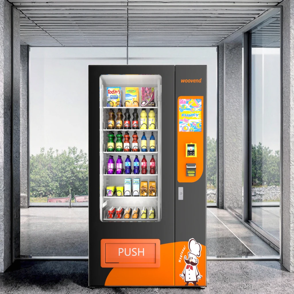 Refrigerated Drink Vending Machine With Elevator Open Mainboard Sdk Oem ...