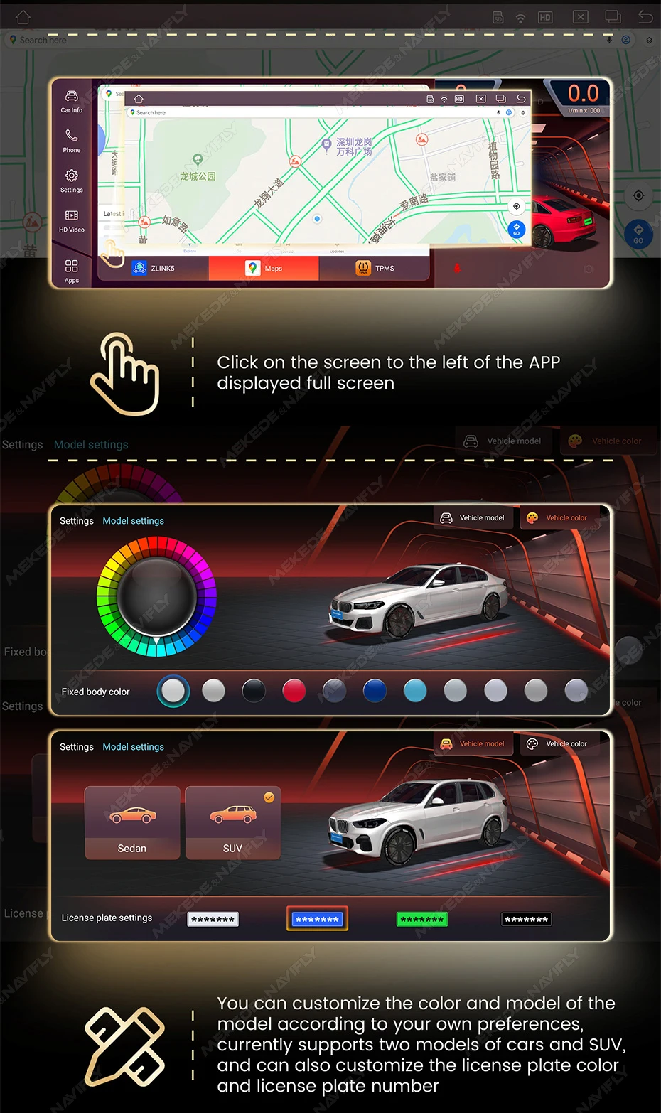 Mekede Qualcomm Snapdragon 680 Auto Radio head unit for Audi Q3 2013 ...