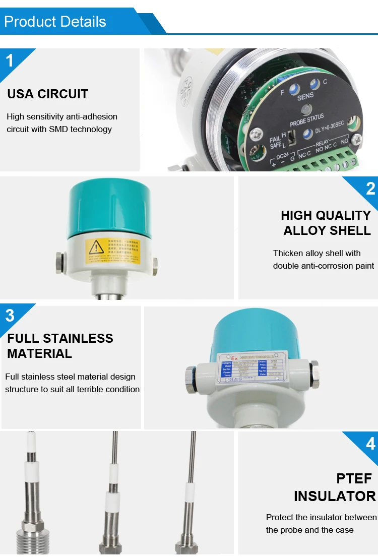 Srf500 Explosion-proof Radio Frequency Rf Admittance Level Switch Rf ...