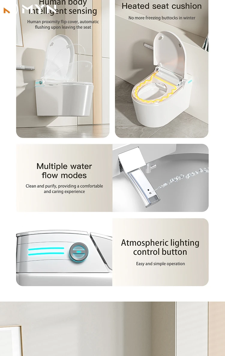 Smart Toilet with Hidden Water Tank - Intelligent Sanitary Ware