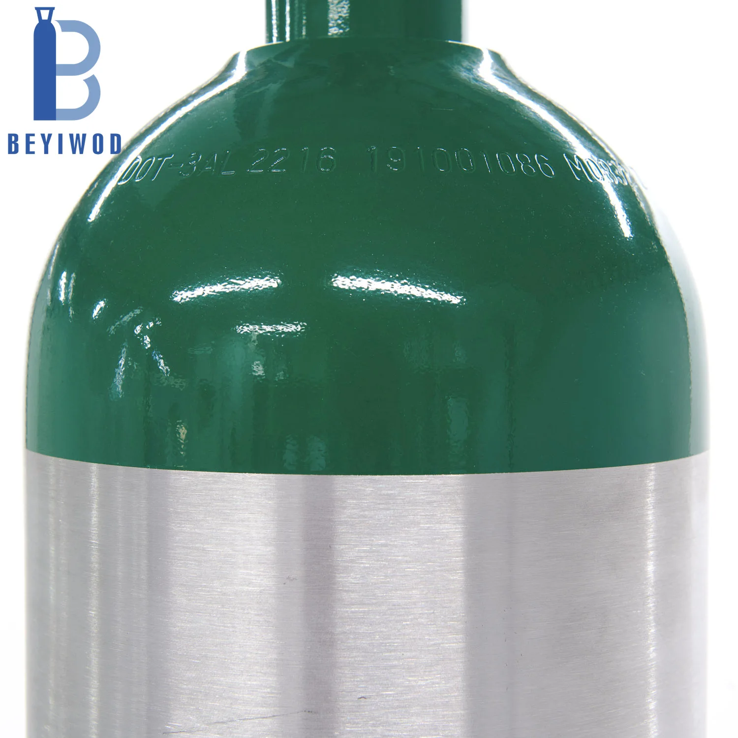 E Size Oxygen Aluminum Cylinder with CGA870 Valve for Medical Use